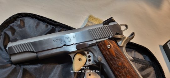 Range time finally for the 1911 loaded in stainless of course 45ACP ...