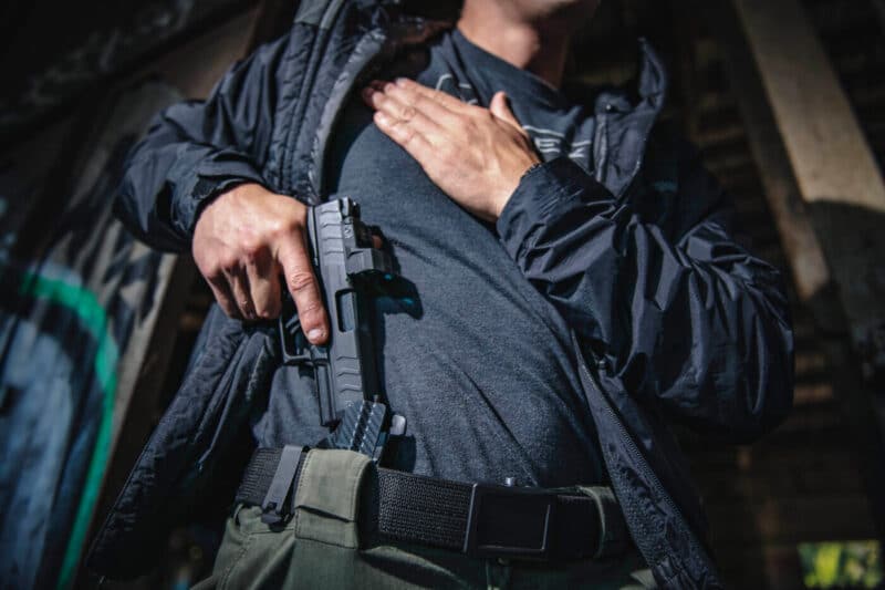 Strong-Side Draw Tactics from Open-Front Garments - The Armory Life