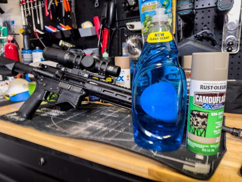 Dish Soap Method of Rattle Can Camo - The Armory Life